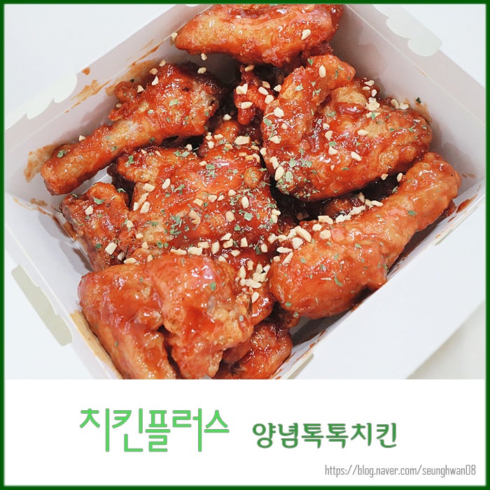 과자같은 느낌을 갖춘 치킨플러스 양념톡톡치킨 솔직후기 네이버 블로그